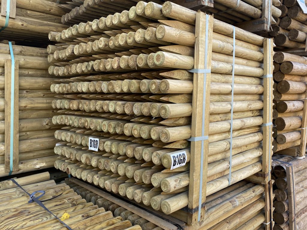 75mm Round Post / Stake – Harlow Fencing & Timber